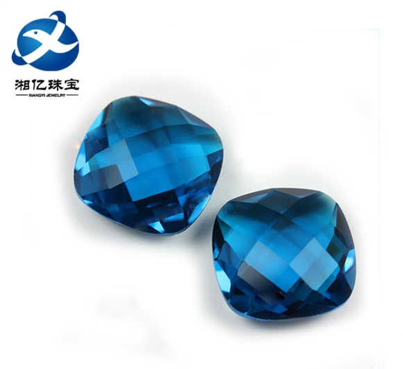 Lab Grown Synthetic Corundum - Checkerboard Cut Gemstones