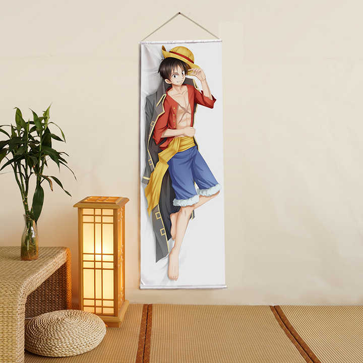 One Piece Luffy Anime Wall Scroll Fabric Tapestry