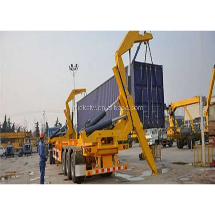 26t self unloading container trailer with side lifter crane| Alibaba.com