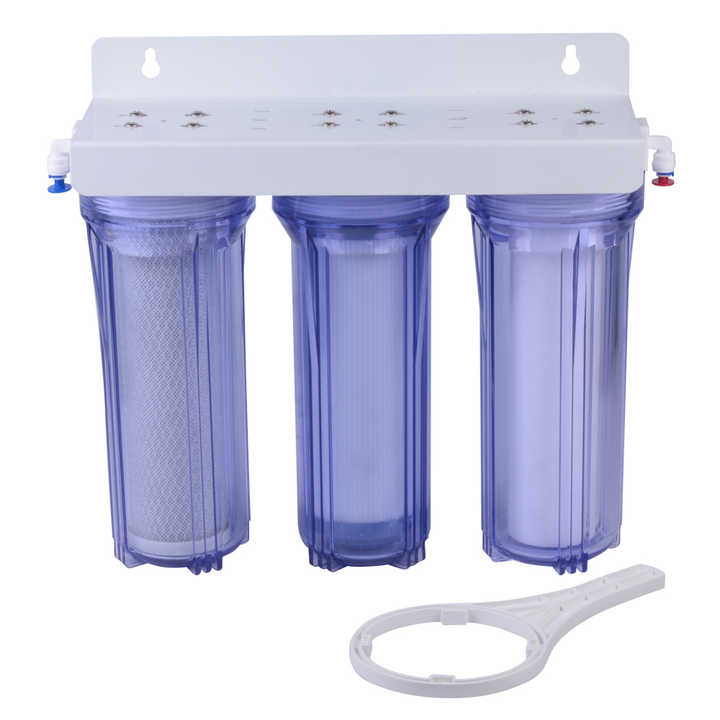 3 Stage Big Blue Water Filter Housing - Pure Water Solutions