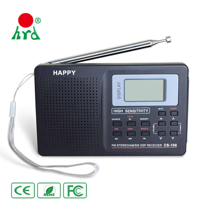 Portable AM FM Radio - Digital Multiband Receiver