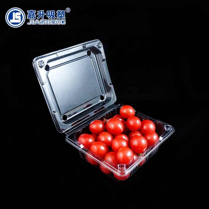 250g Cherry Tomato Clear Plastic Clamshell Packaging Box