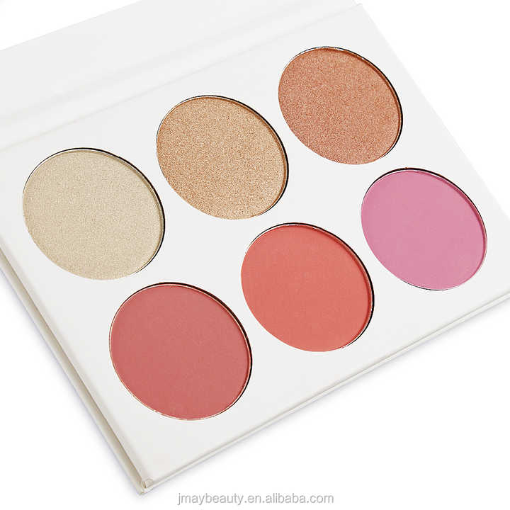 Highlighter Makeup Liquid Cream Blusher - 6 Color Palette