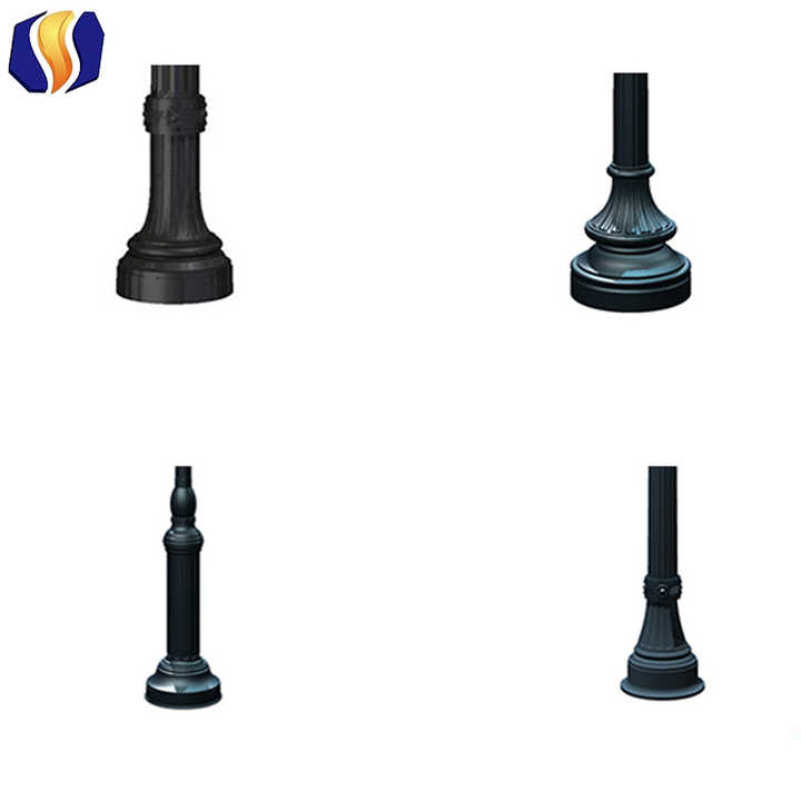 Durable Cast Aluminum Decorative Street Lighting Pole Base