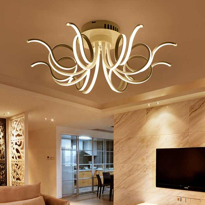 Fancy Octopus Shape Design Modern Acrylic Ceiling Light