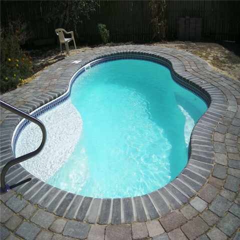 14'6" x 9'6" x 4' Fiber Glass Molded Plastic Swimming Pools Shell ...