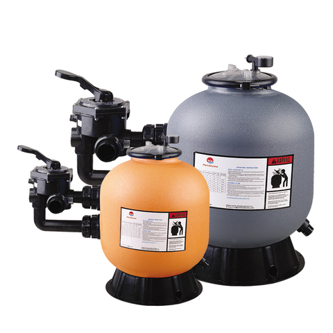 Grey, Orange Top Mount Filter - 300kpa Swimming Pool Sand Filters