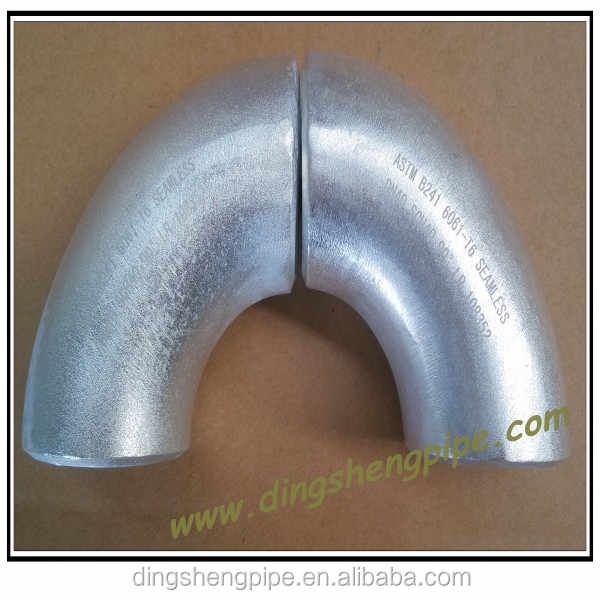 90 Degree Dn 80 Sch 40 6061 T6 Aluminum Alloy Seamless Elbows