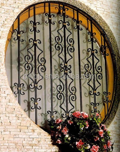 Indoor Wrought Iron Window Grates Design - Elegant & Durable