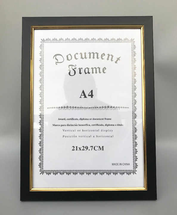 A4 Document Frame, Certificate Frame, PS Plastic Photo Frame| Alibaba.com