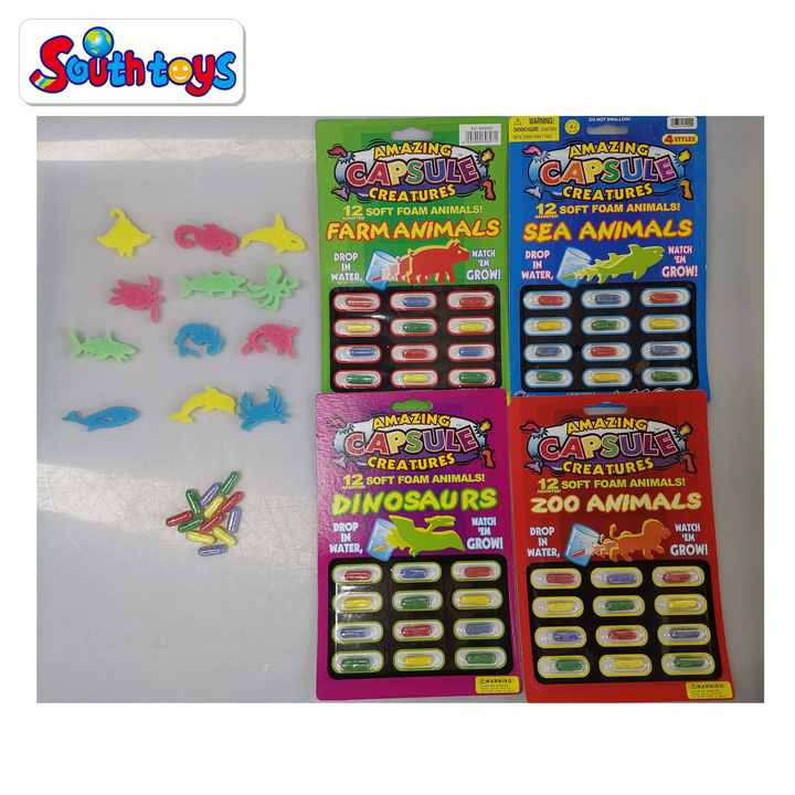 Magic Grow Capsules - Soft Foam Animals for Kids
