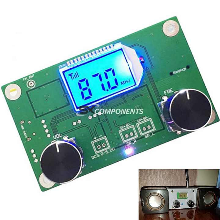 FM Radio Receiver Module - Stereo Receiving PCB Circuit Board