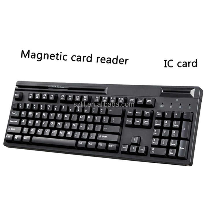 104-Key Standard Membrane Computer Keyboard with Smart & Magnetic Card ...