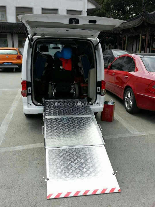 Van Car Manual Wheelchair Folding Ramp - Accessible Loading