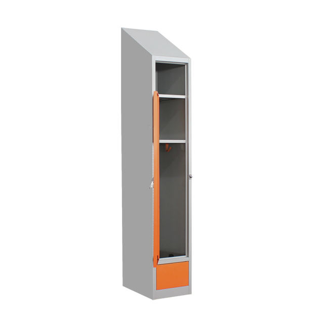 Slope Top Metal Locker with Seat - Orpheus Storage Solutions