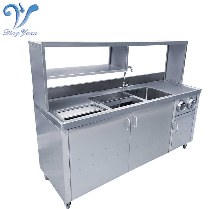 Stainless Steel Bubble Tea Counter - Durable & Versatile