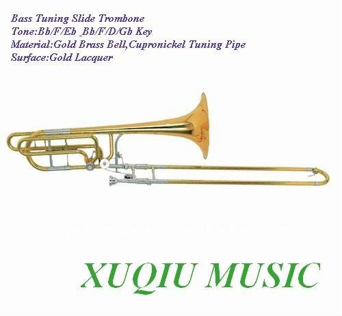 Professional Bass Trombone - Gold Lacquer, Bb Key