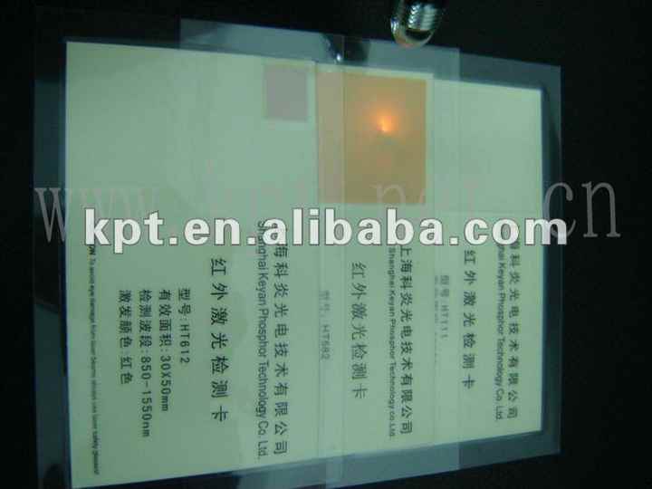 700-1500nm Infrared Ir Detection Card - Buy Infrared Laser Test Card,Uv ...
