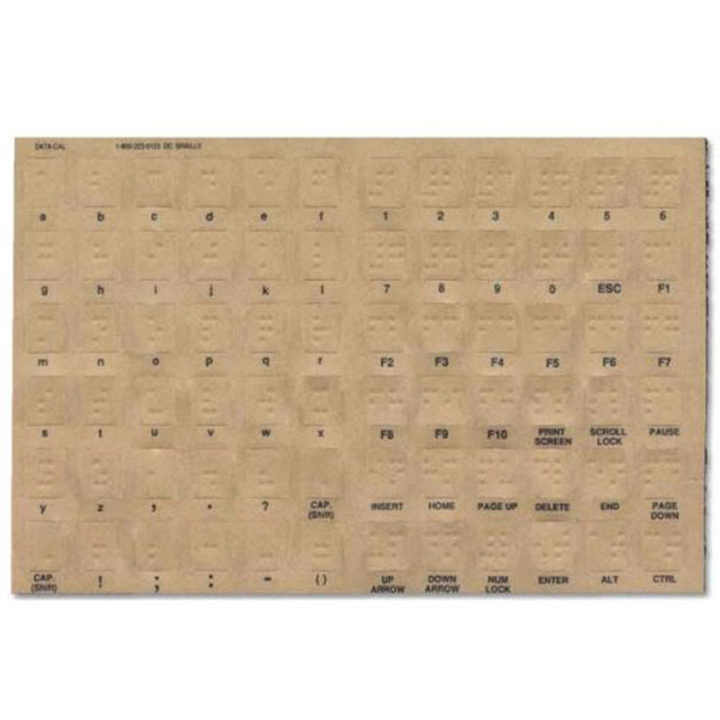 Braille Keyboard Stickers - Tactile Sensing for the Blind