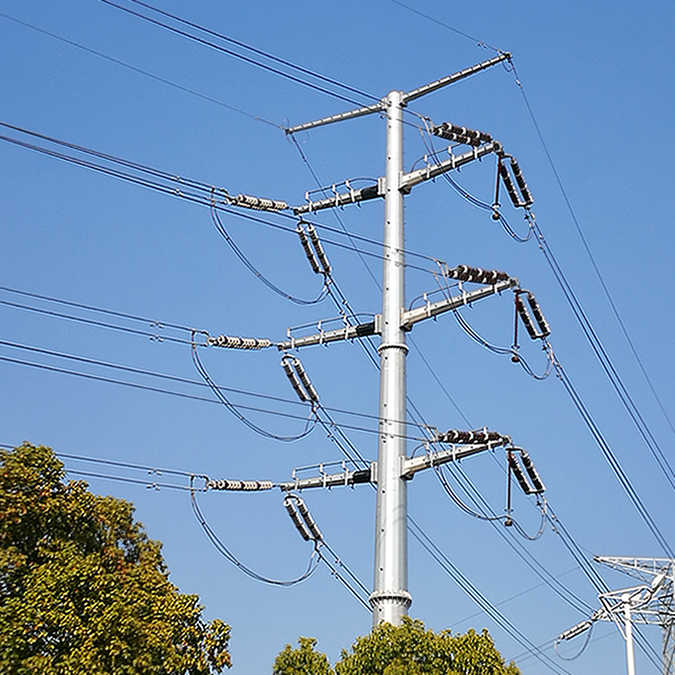 Galvanized Monopole Electric Power Towers - Durable & Efficient