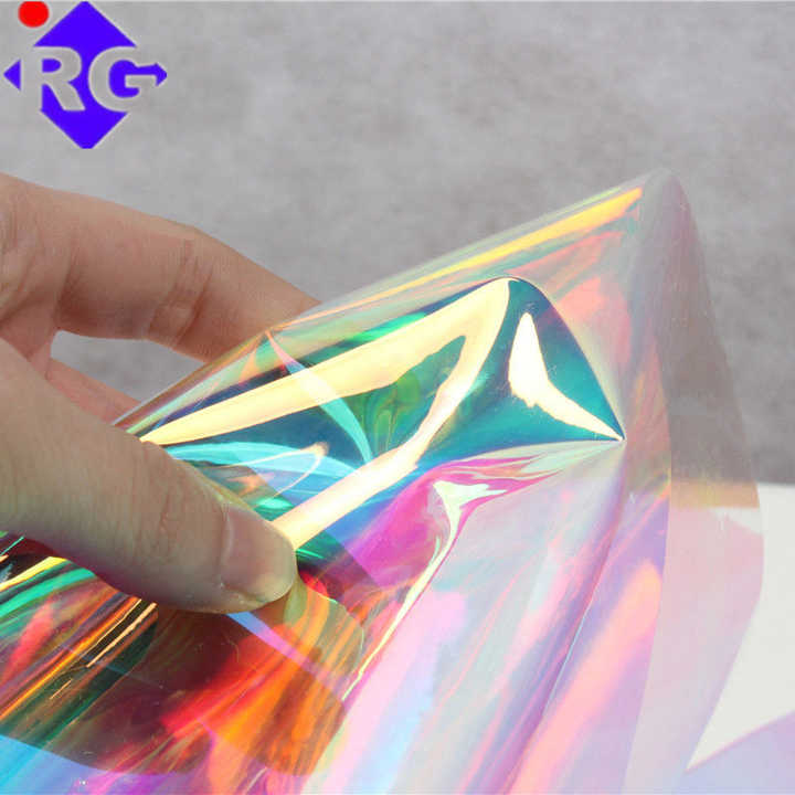 26 Micron Blue Gold Rainbow PET Cellophane Iridescent Film for ...
