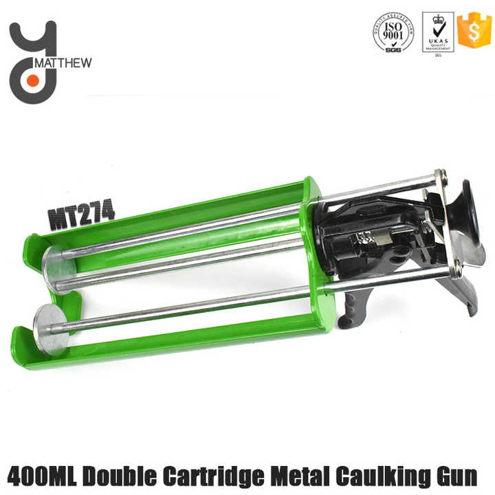 400ML Heavy Duty Double Cartridge Steel Caulking Gun