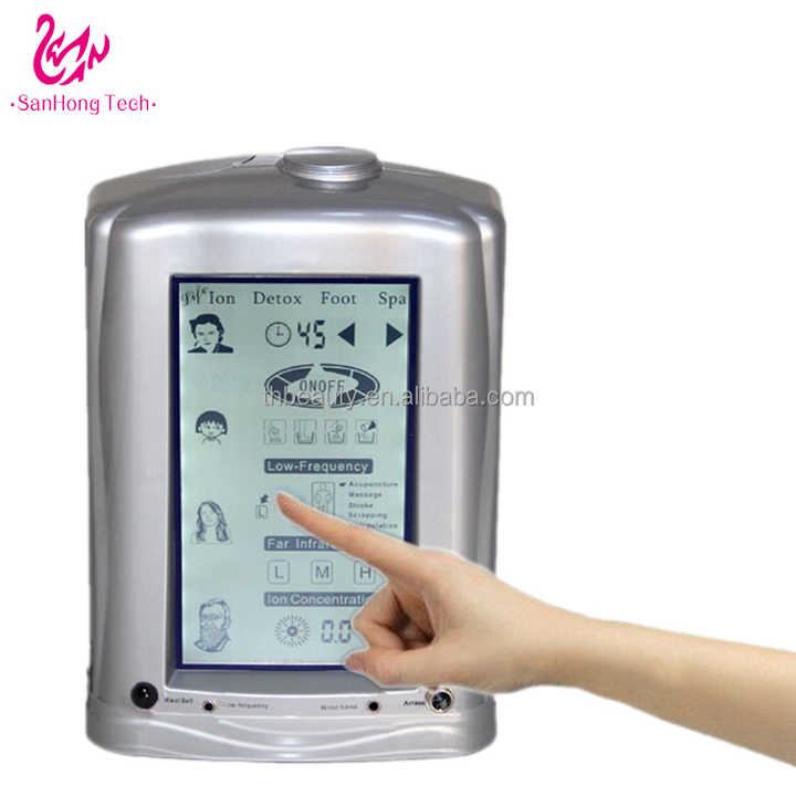 D Free shipping ionic detox SPA cleaning machine touch screen pression ...