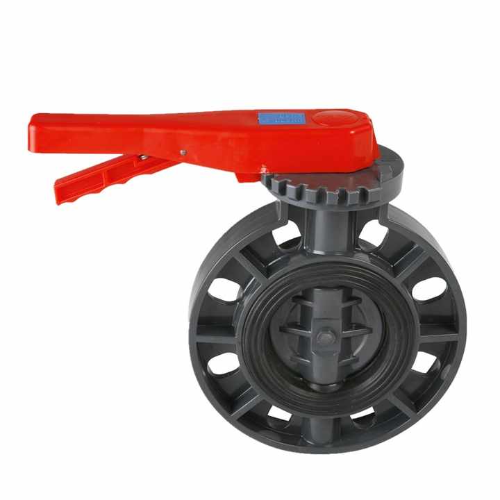 IMGV China Factory PVC Flange Type Lever Handle Butterfly Valve
