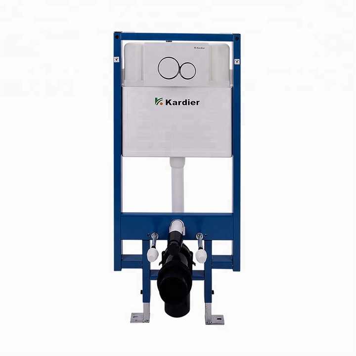 CE Approval Wall Hung Concealed Toilet Flushing WC Upper Dual Push ...