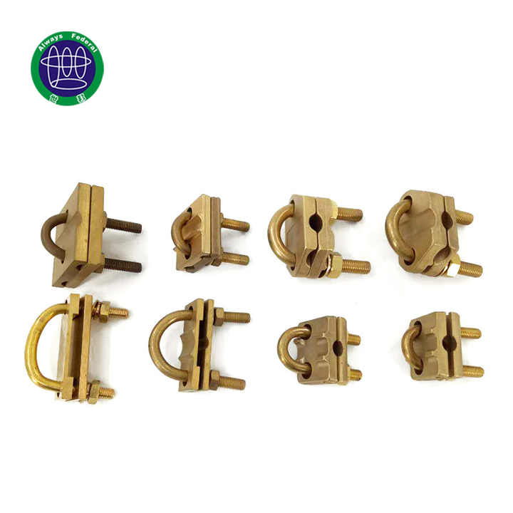 Grounding Rod Copper U Bolt Clamp