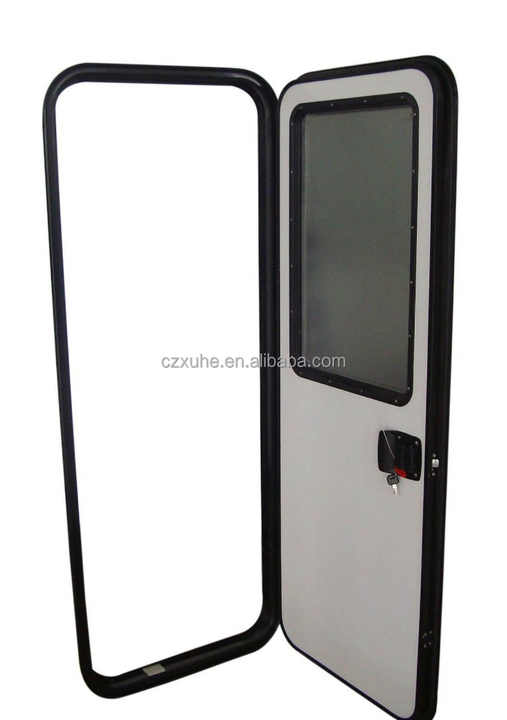 RV Entry Door with Ventilated Mesh - Durable & Inexpensive