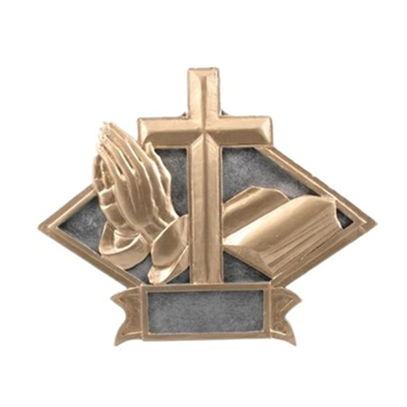Christian Cross Plaque Statue - Customized Art & Collectible