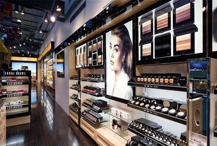 Customized Cosmetics Store Furniture - Modern Display Shelves