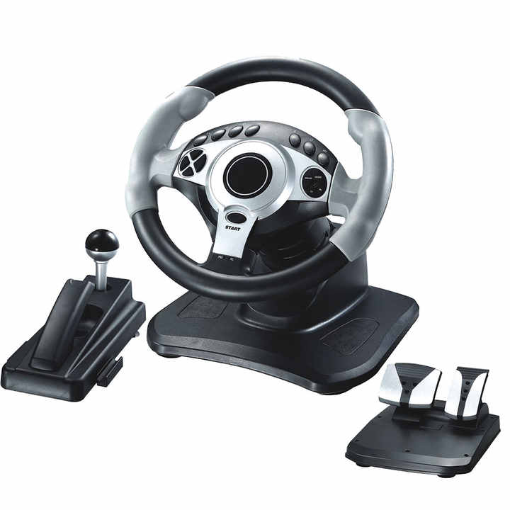 270 Degree Steering Angle Game Wheel Racing Game Controller with Pedal ...