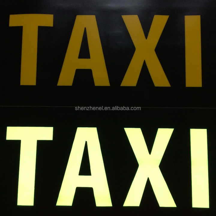 Customized 135 X 15cm EL Car Sticker for Taxi Wrap ELAB KTR