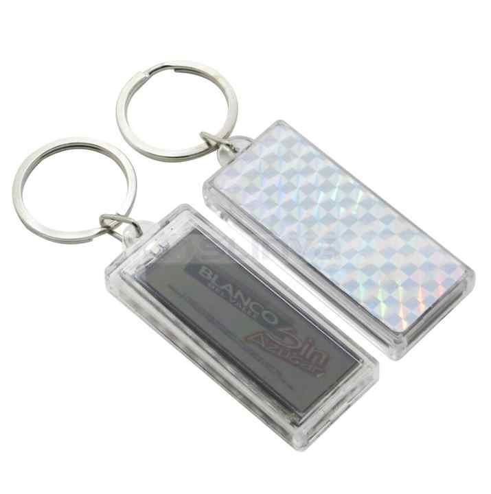 DIY Keychain Solar Blinking LCD Logo Display