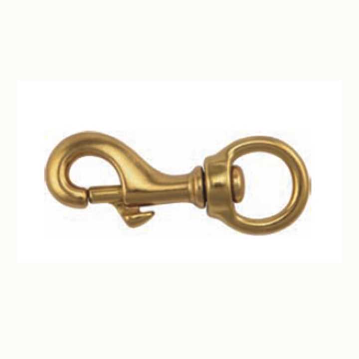 Solid Brass Swivel Eye Bolt Snap Hooks - Durable & Versatile