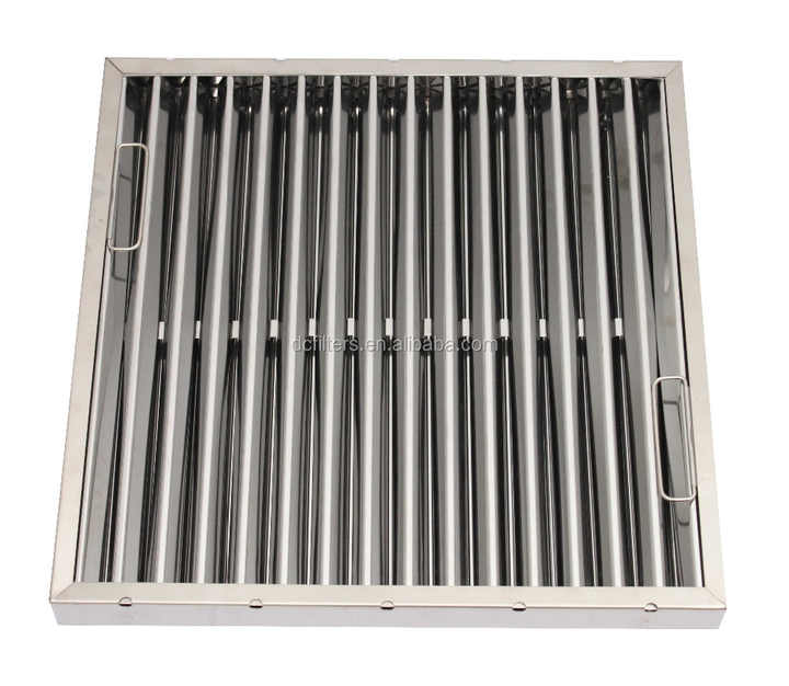 Heavy Duty Stainless Steel Baffle Grease Filter - Hood Accessory