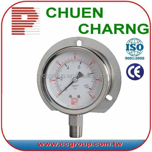 Stainless Steel En 837-1 Pressure Gauge - Precision & Durability