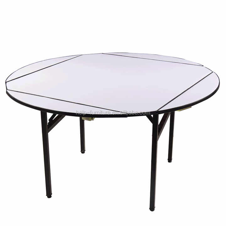 Round Table Can Be Fold up to Square - Modern & Versatile