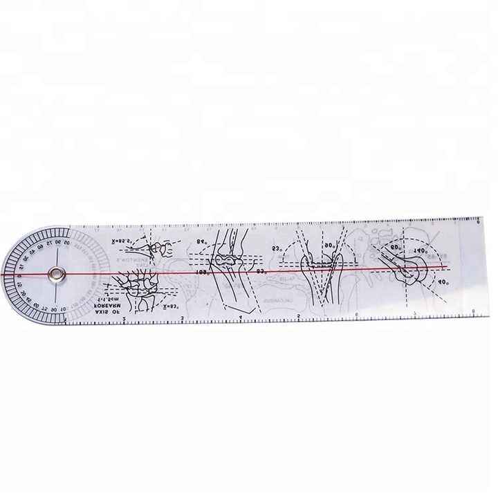 CE ISO Approved Orthopaedic Use Medical Plastic Ruler Goniometer