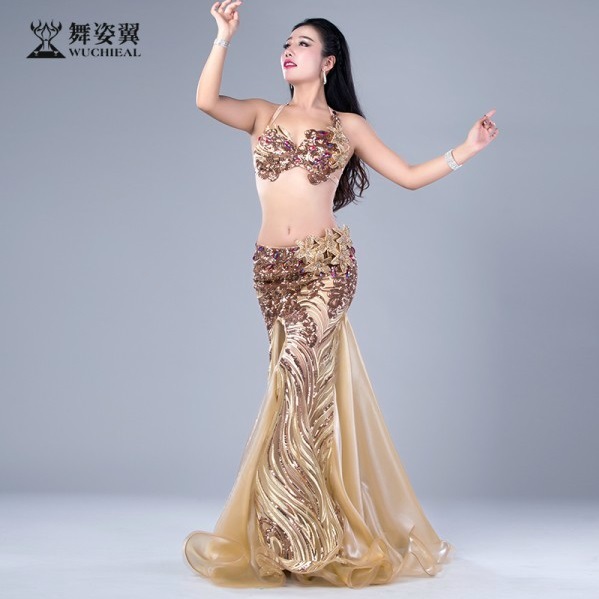 Gold Belly Dancer Costume