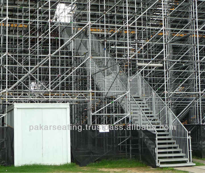 Durable Scaffolding Stair System - Pakar Seating Solutions