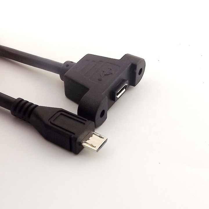 Micro USB 5pin Male to Female Adapter Cable - 50cm Length