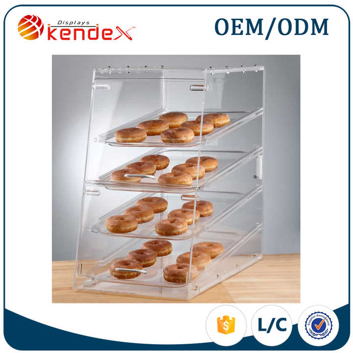 Clear Kiosk - Acrylic Donut Display Box for Food Promotions
