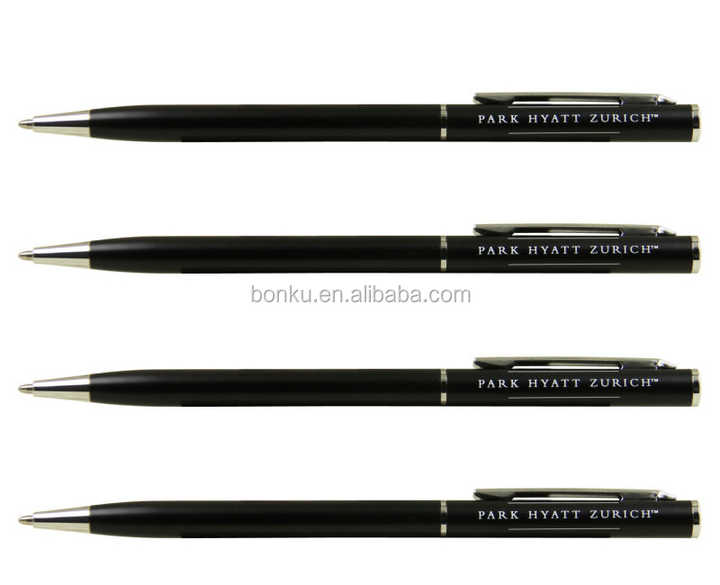 Park Hyatt Slim Hotel Promotional Gift - Logo Printed Pen