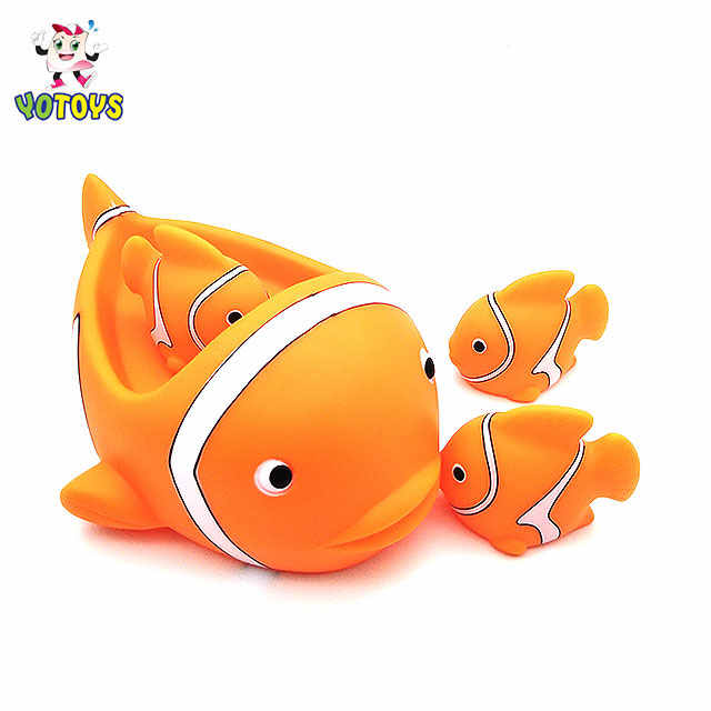 New design Floating Rubber Clown Fish Family Bathtub Pals Toys Set sea ...