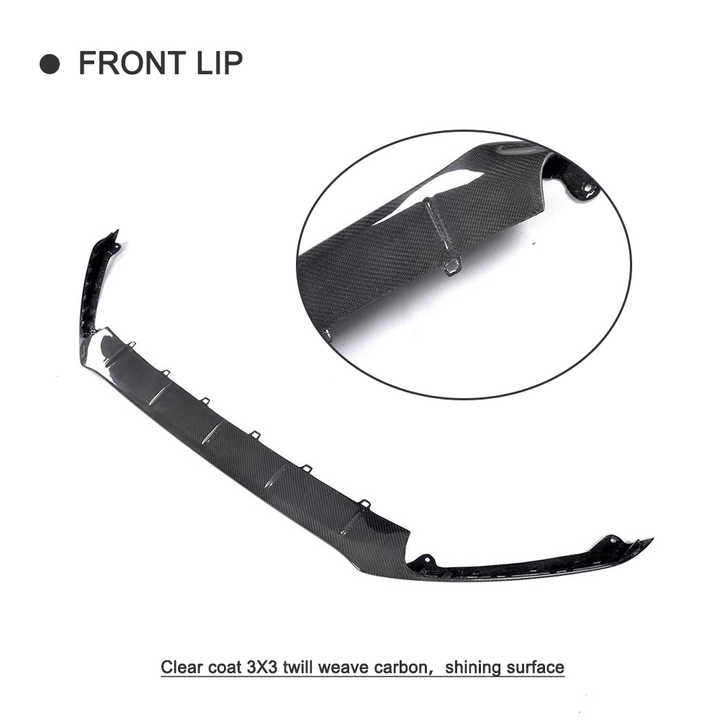 Jcsportline Carbon Fiber Front Lip Spoiler for Ford Focus RS