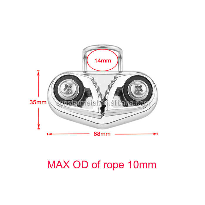 Mirror Cleats - Durable Stainless Steel Boat Cam Cleats