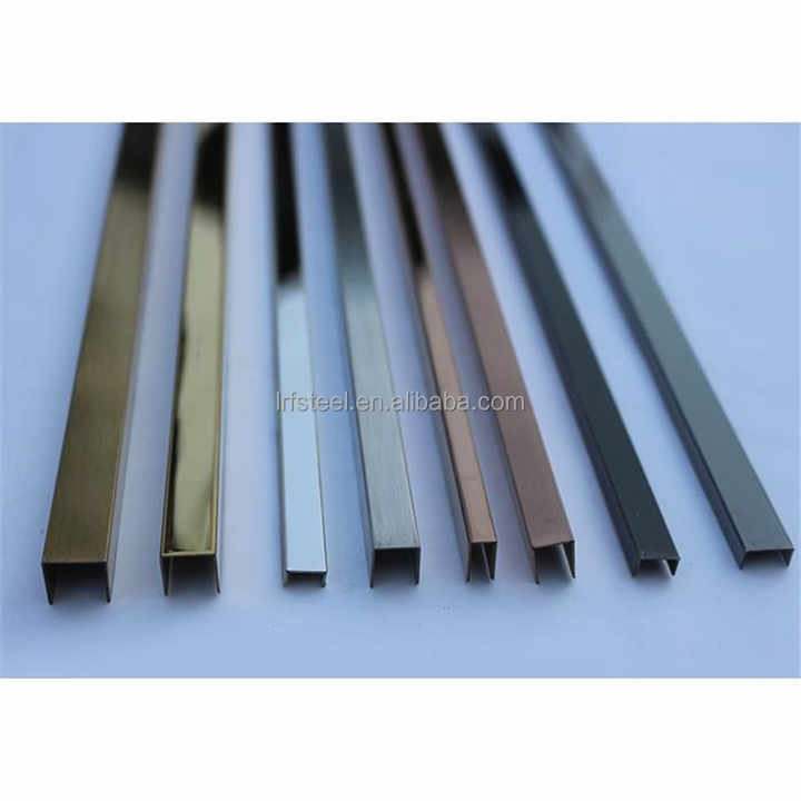 Stainless Steel Tile Trim U Shape - Polished SS Profile